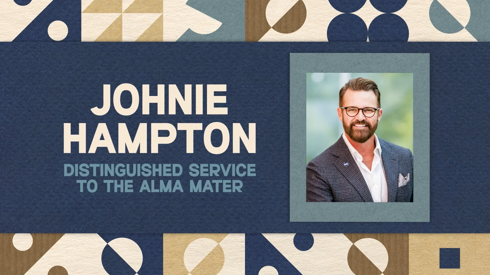 2023 Alumni Awards: Johnie Hampton on Vimeo
