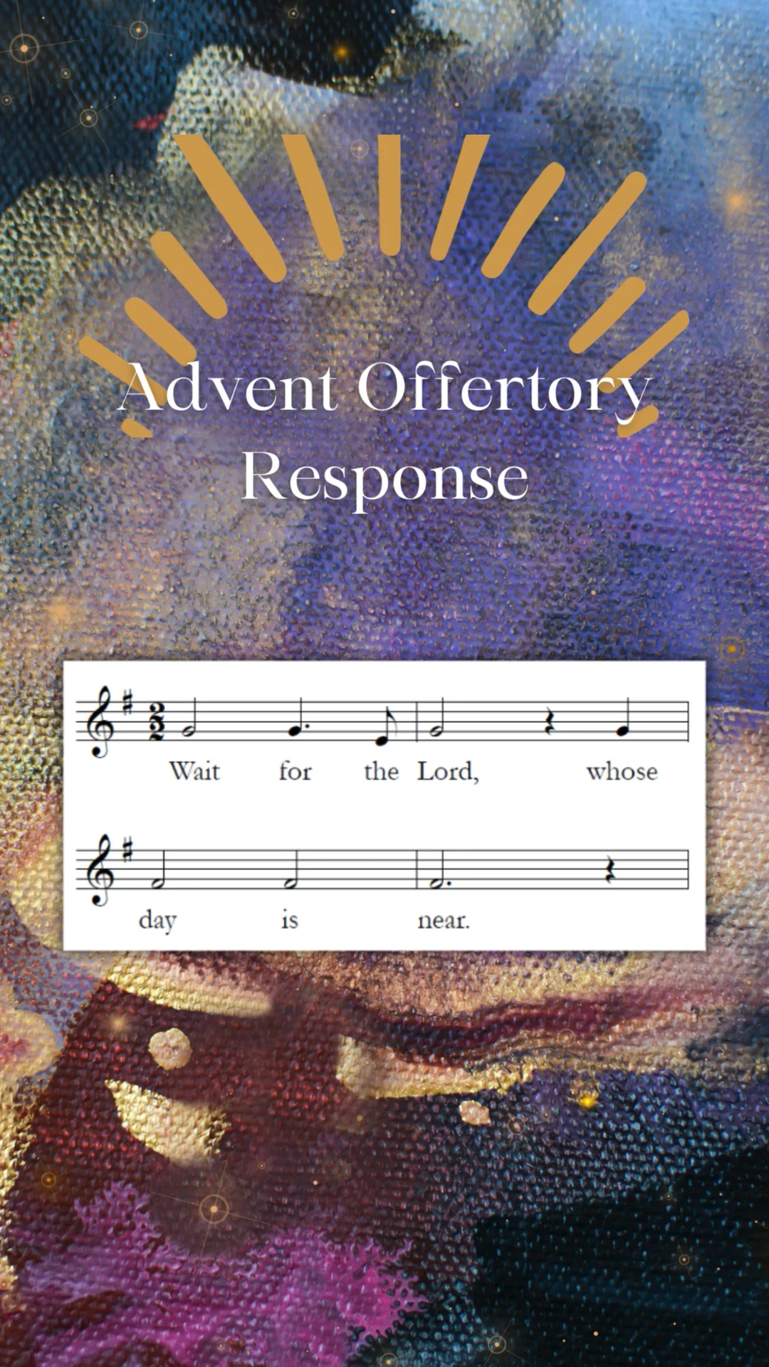 Wait for the Lord Offertory Hymn on Vimeo