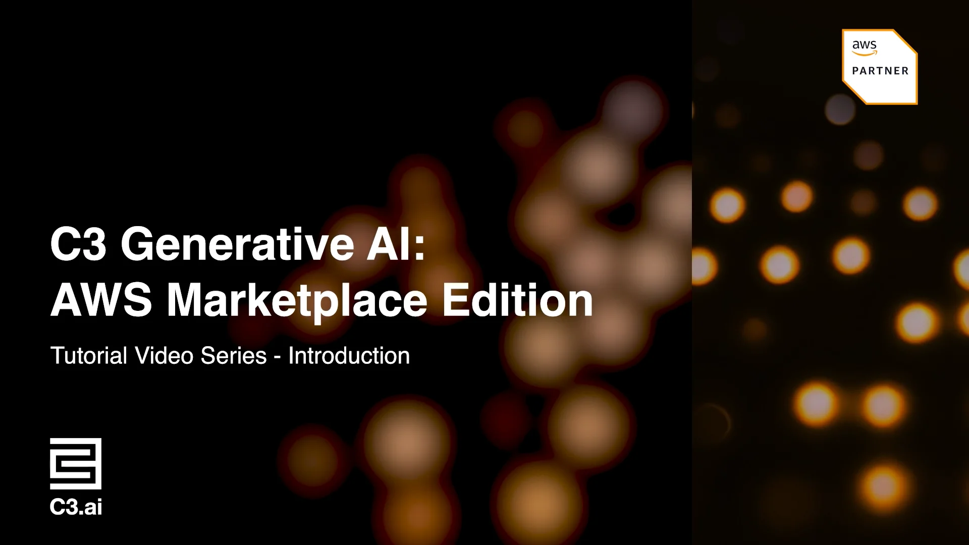 Introduction to C3 Generative AI: AWS Marketplace Edition on Vimeo