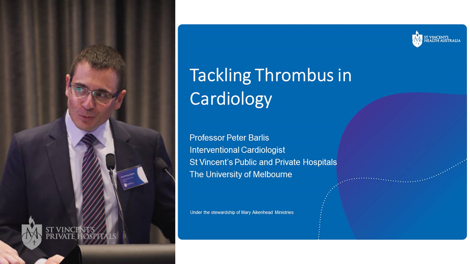 Tackling Thrombus in Cardiology, Prof Peter Barlis on Vimeo