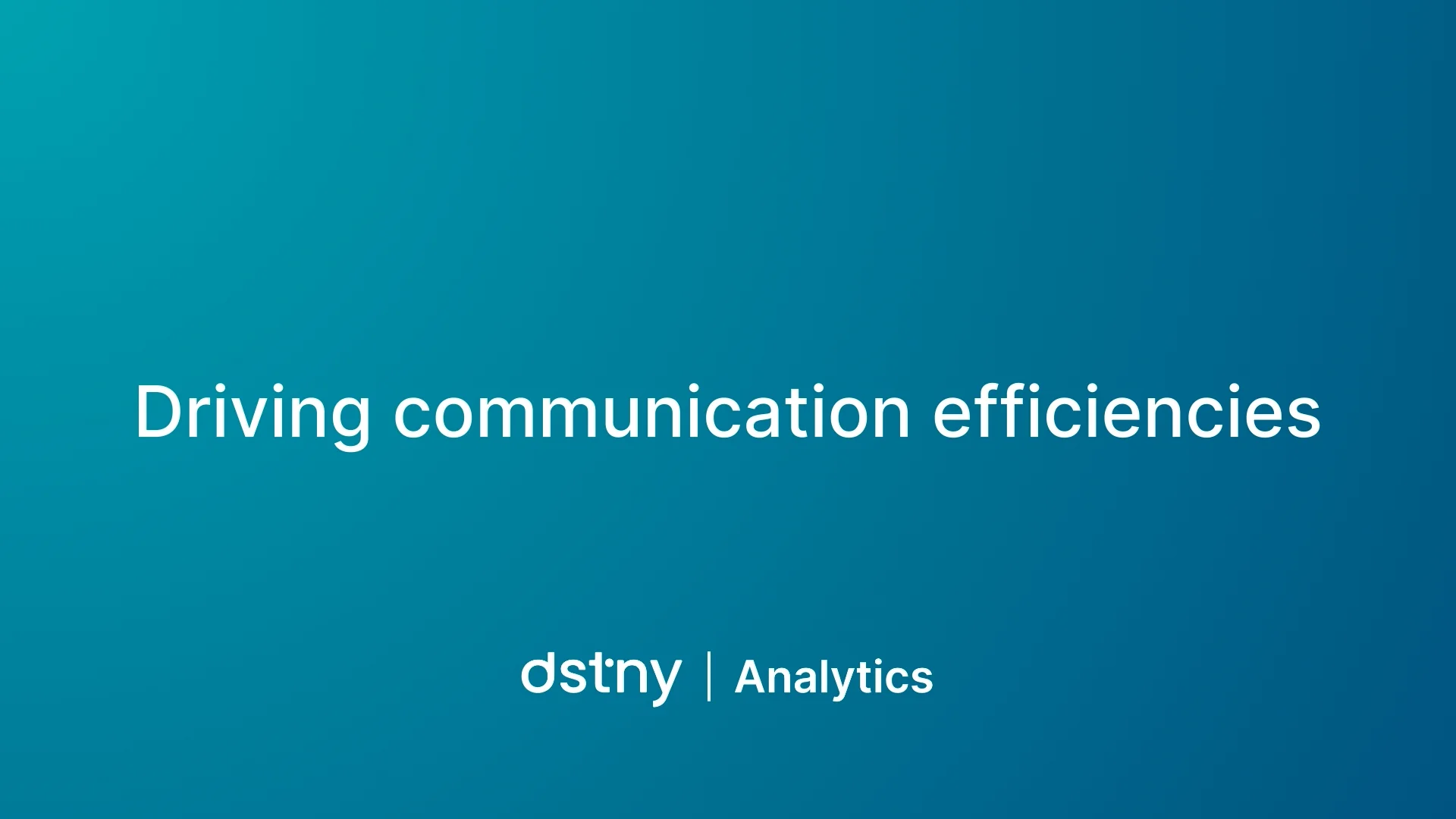 4 - Driving communication efficiencies on Vimeo
