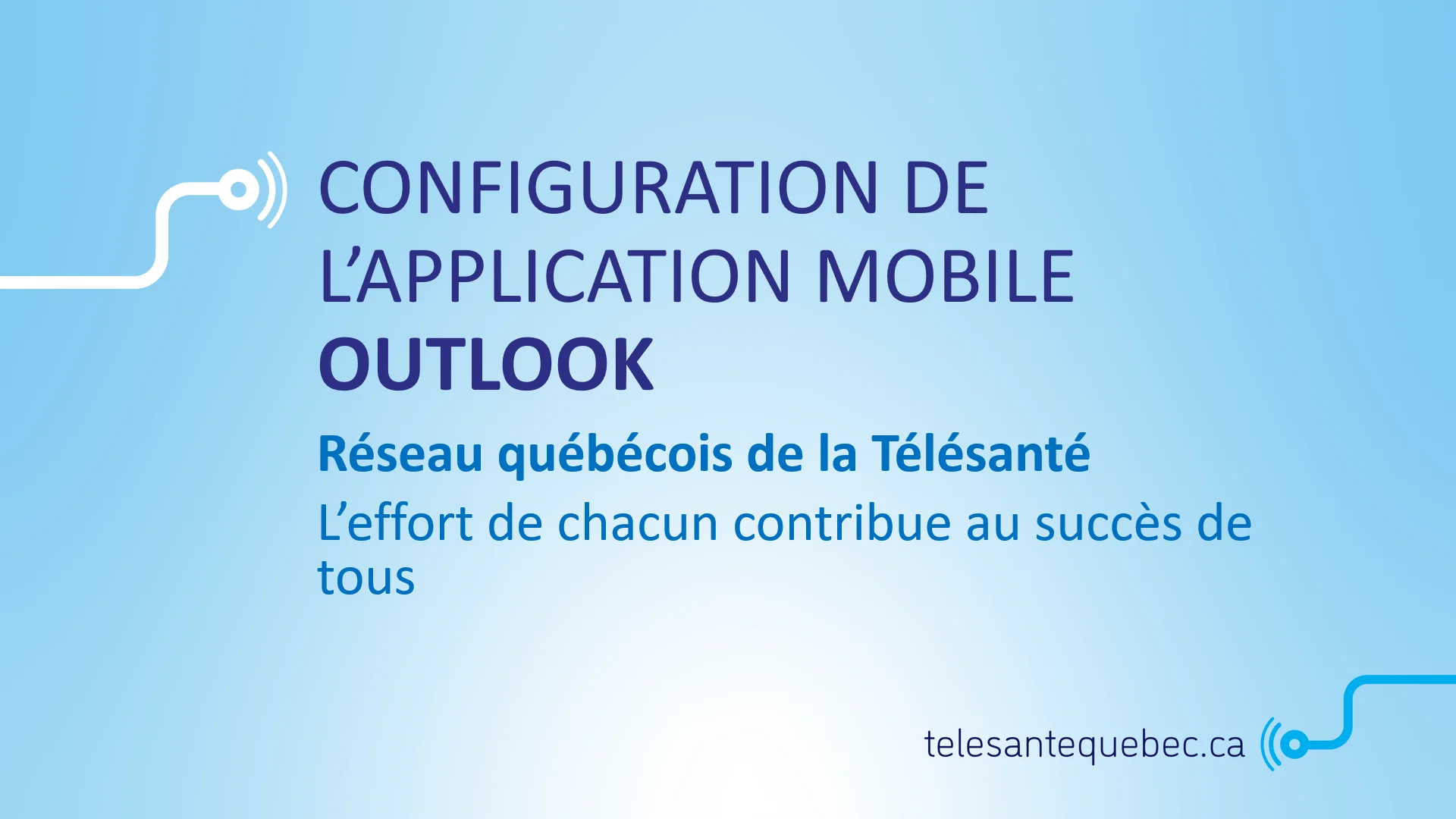 Configuration de l'application mobile Outlook