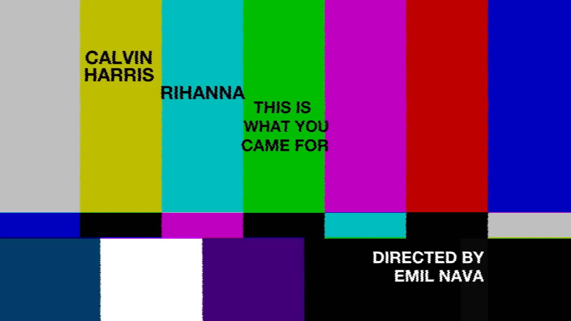 Calvin Harris Rihanna This Is What You Came For Official Video ft ...
