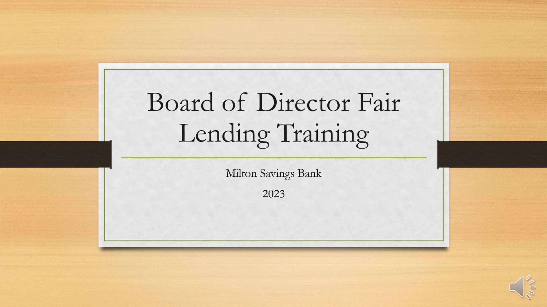 BOD Fair Lending Training on Vimeo