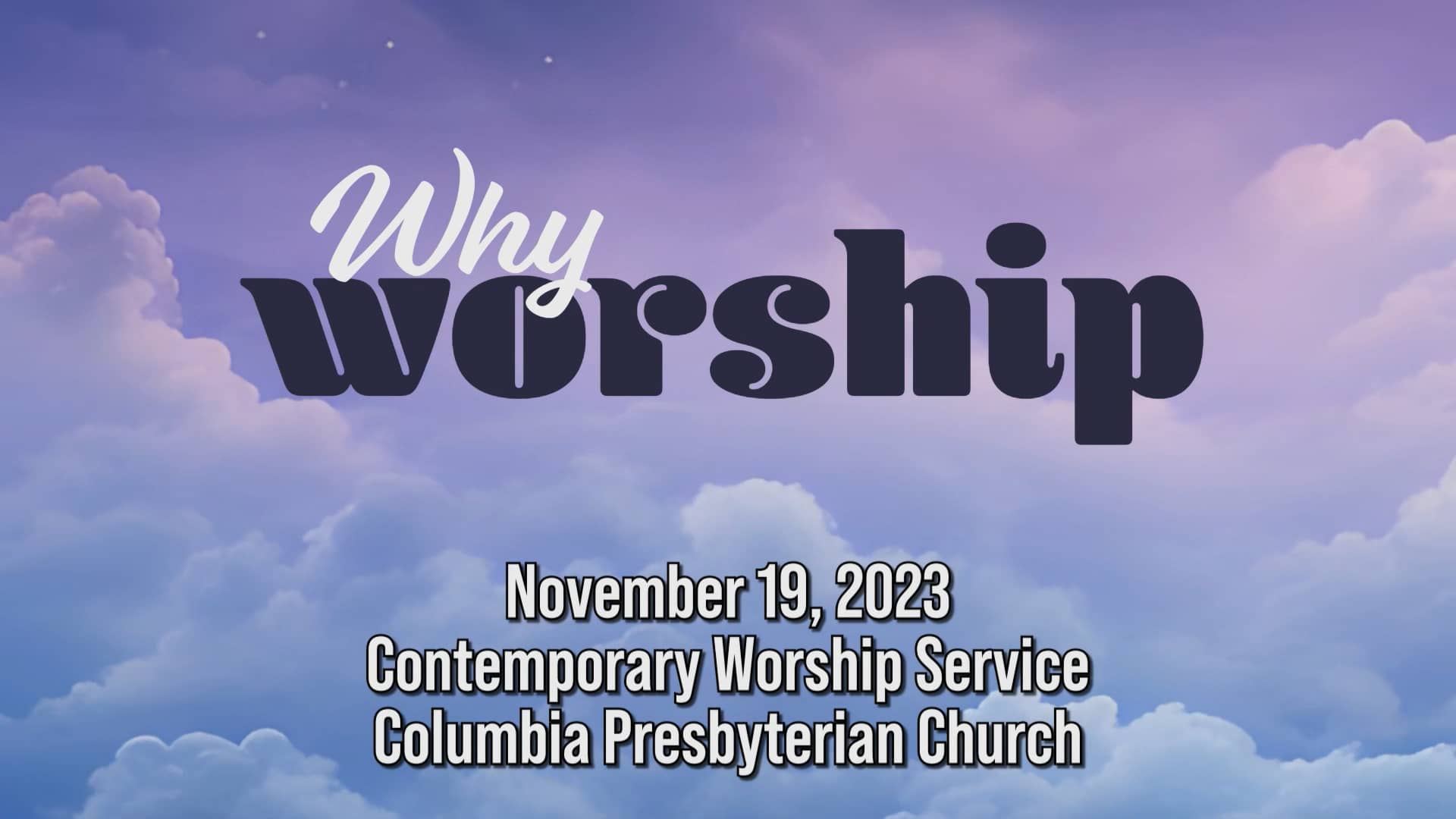 November 19, 2023 - Contemporary Worship on Vimeo
