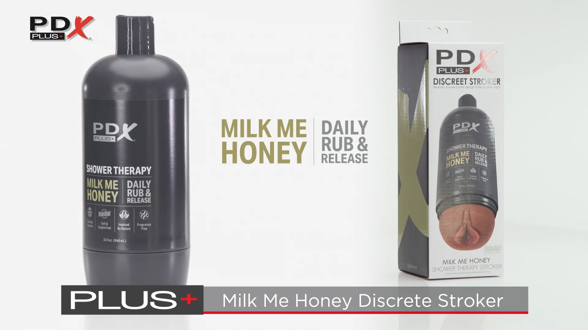 PDX Plus Milk Me Honey Shower Therapy Stroker