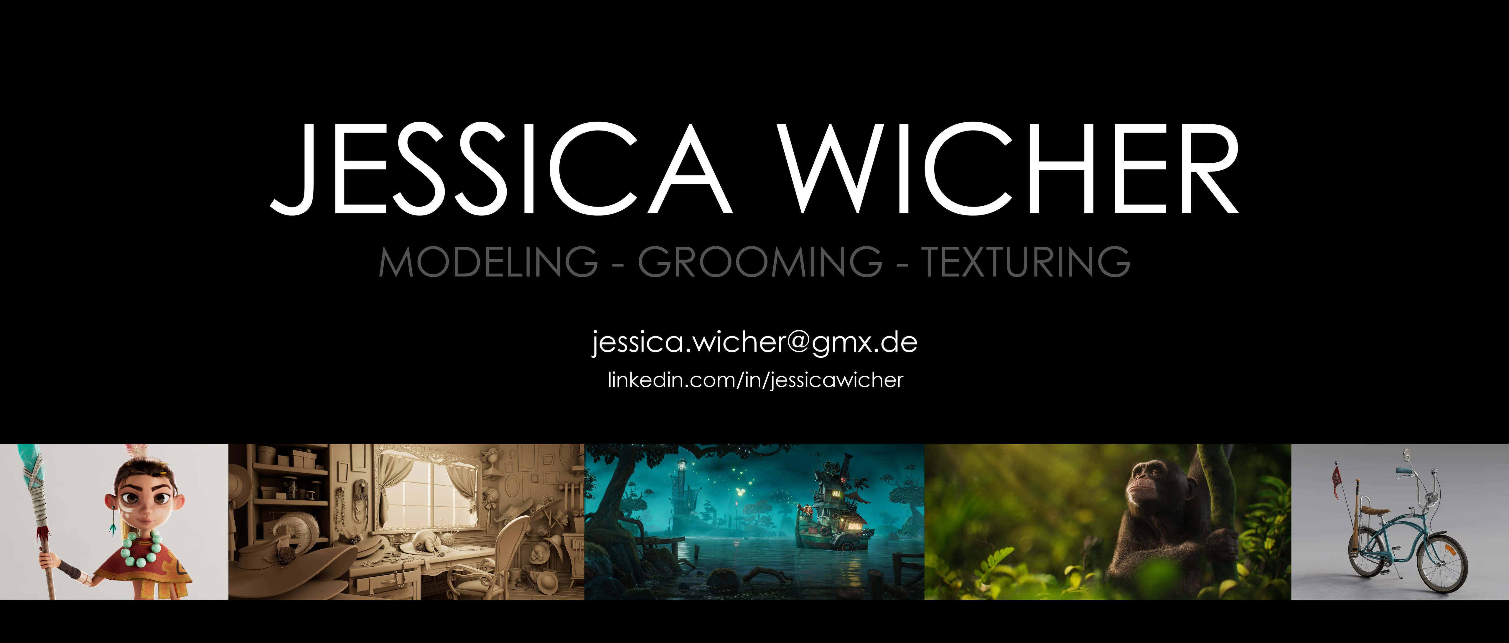 Jessica Wicher - Demo Reel - Modeling, Grooming & Texturing on Vimeo