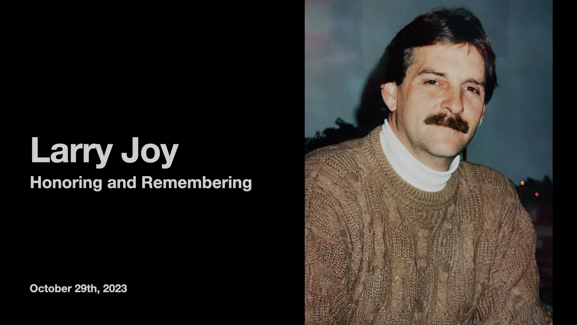 Larry Joy Service - Rough Cut #2 on Vimeo
