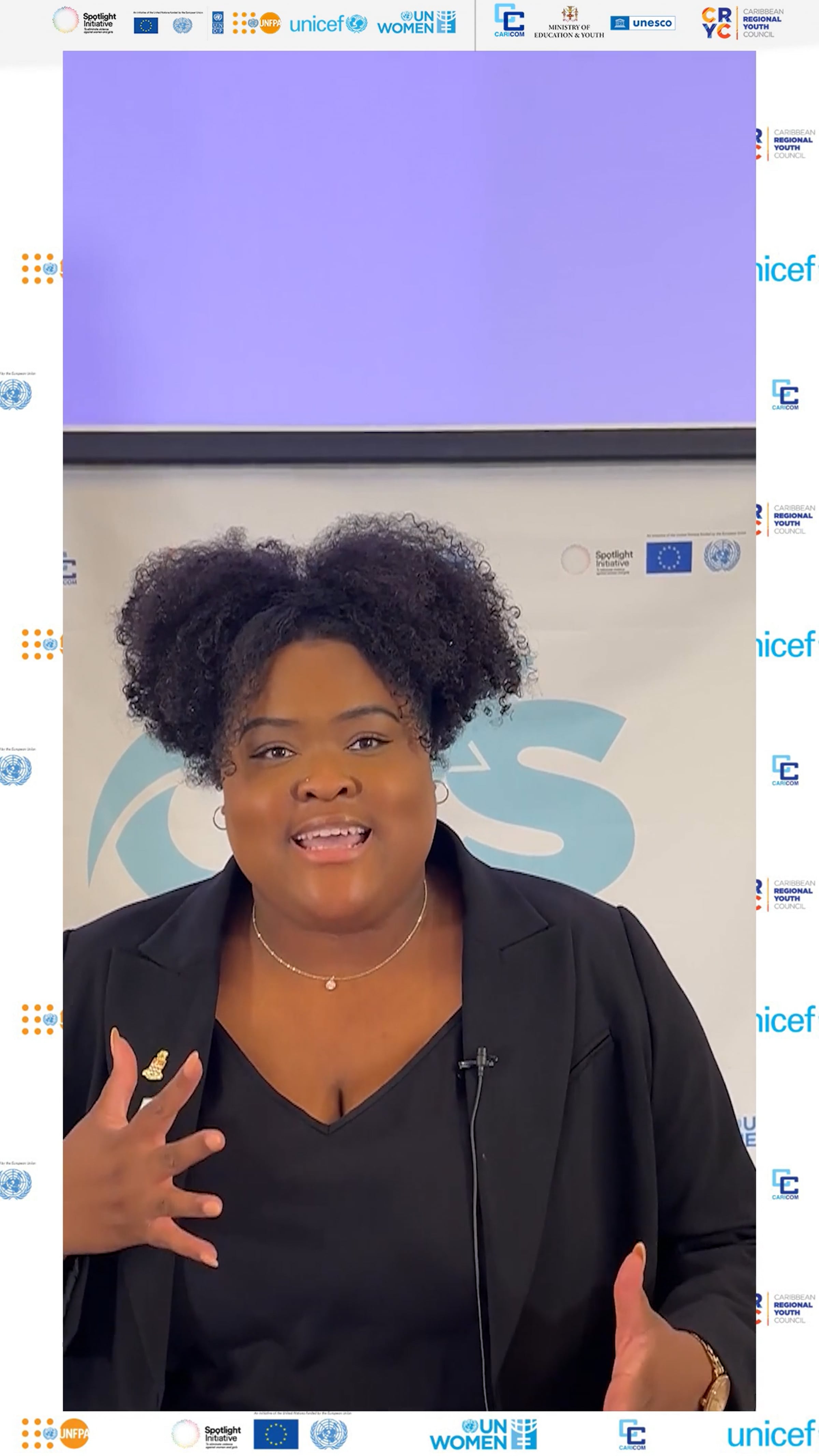 Vanessa Burke, CARICOM Youth Ambassador, Cayman Islands on her ...