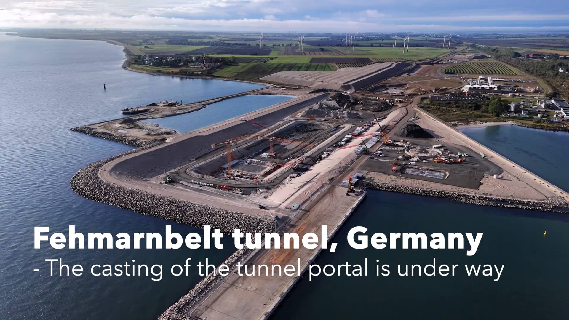 Fehmarnbelt tunnel -Drone from the german tunnel portal on Vimeo