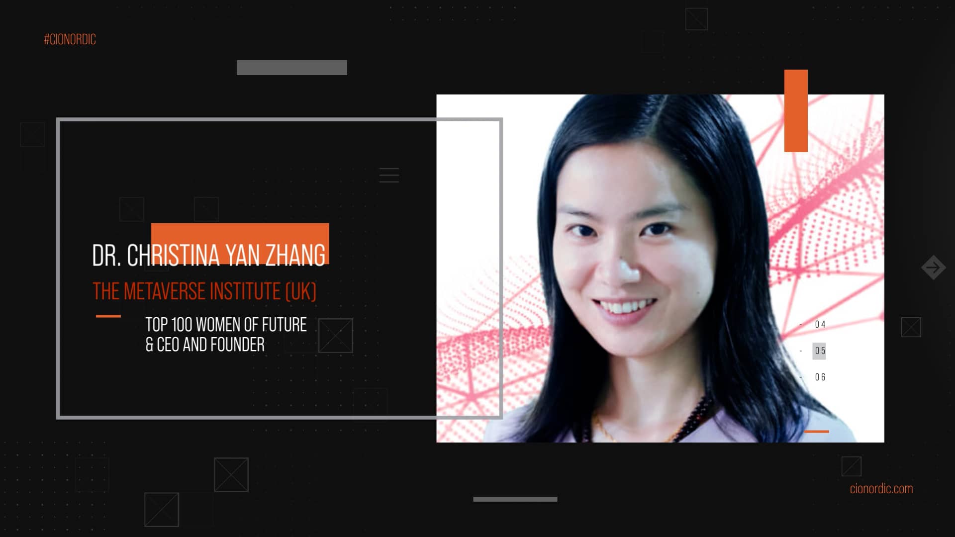Dr. Christina Yan Zhang, The Metaverse Institute (UK) | CIO Nordic 2023 on Vimeo