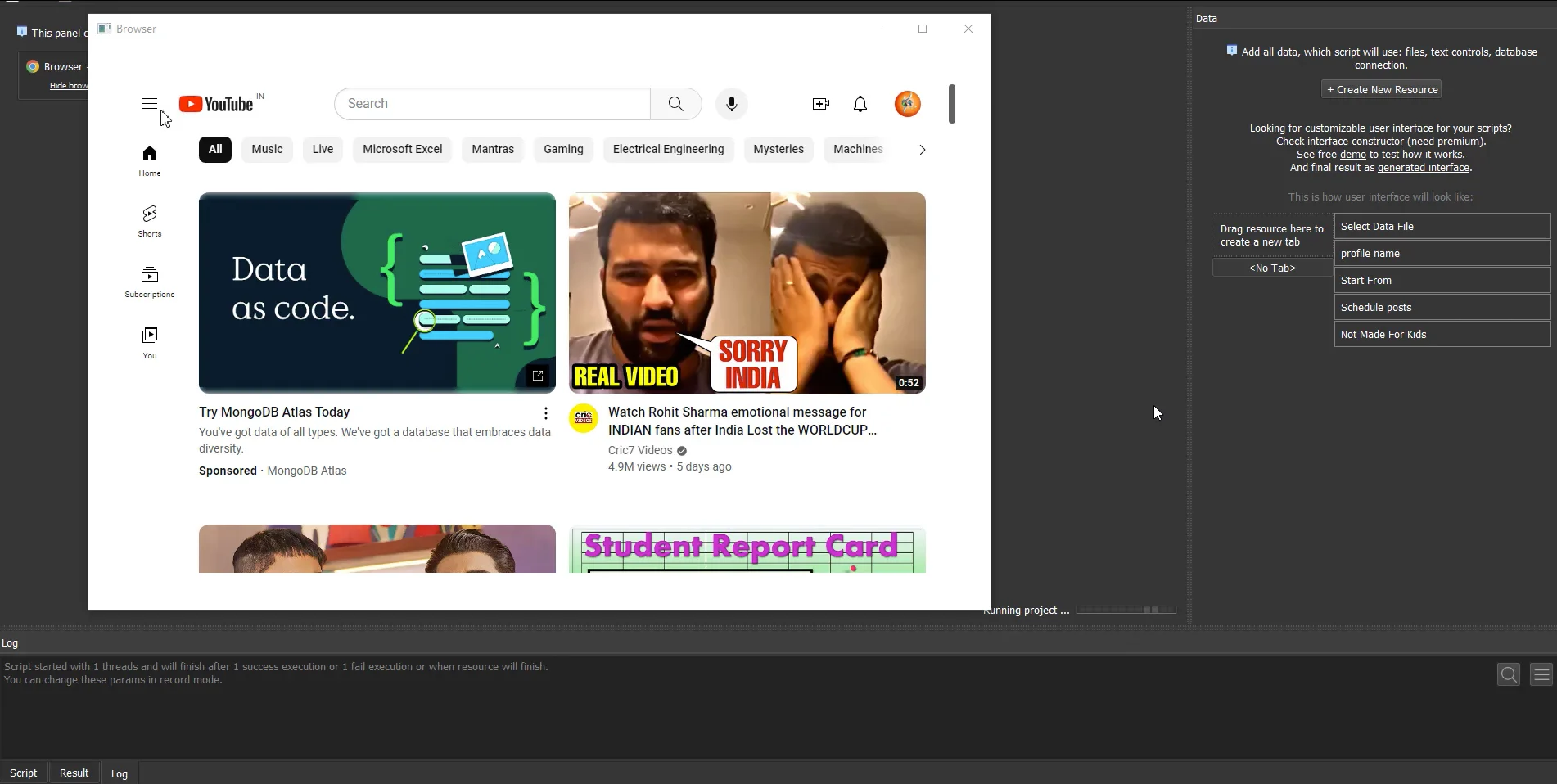 youtube video uploader bot on Vimeo