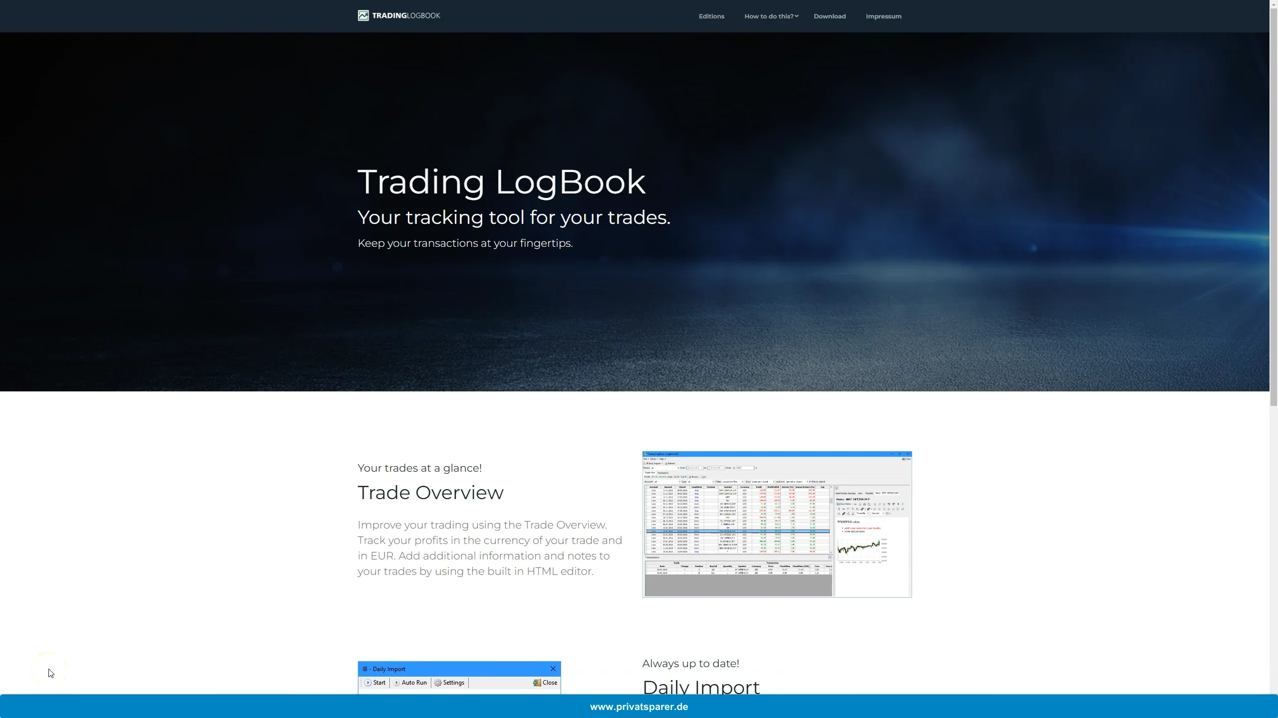 Trading LogBook - Trades in Excel importieren - Interactive Brokers ...