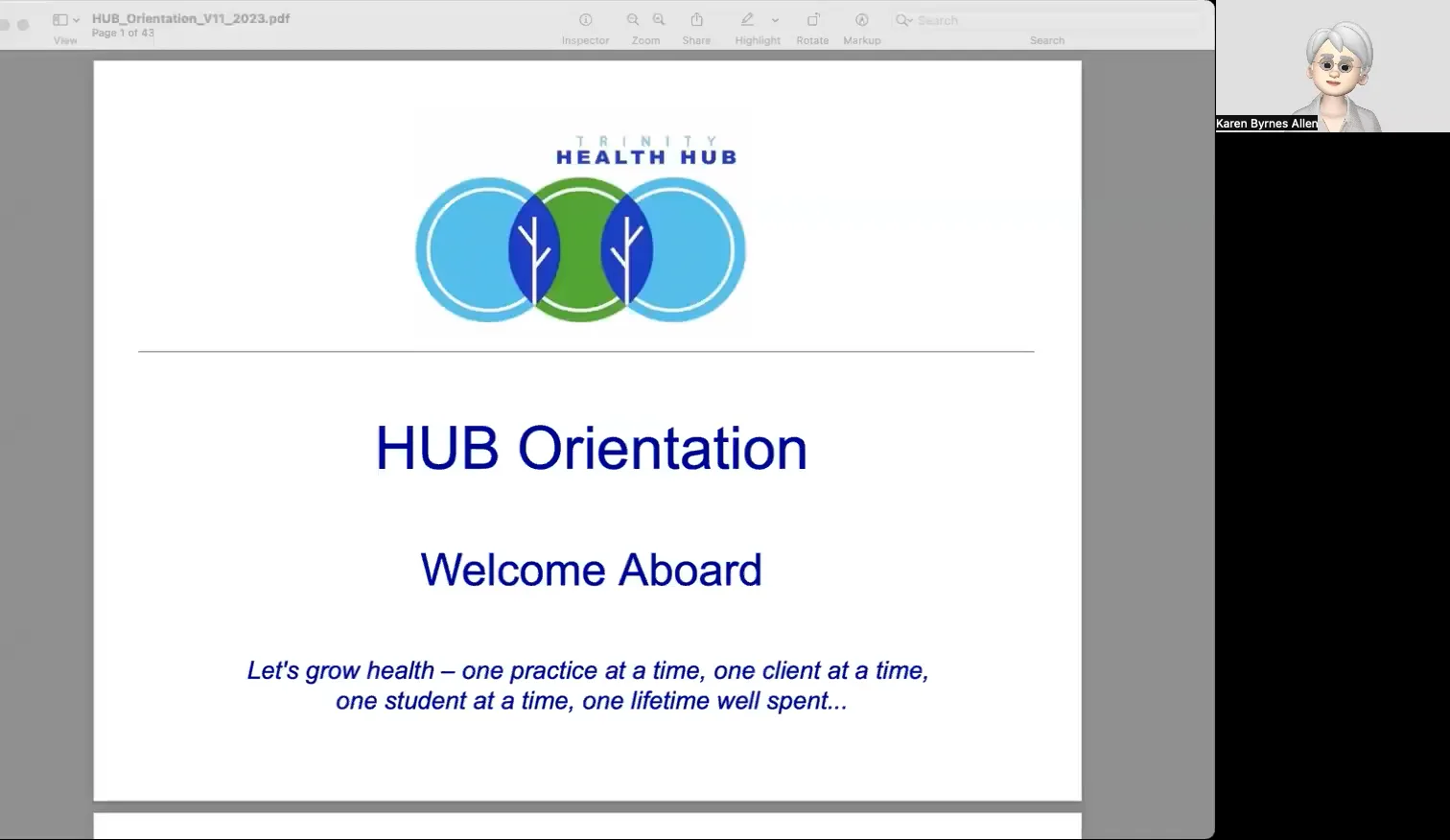 HUB 101: Orientation