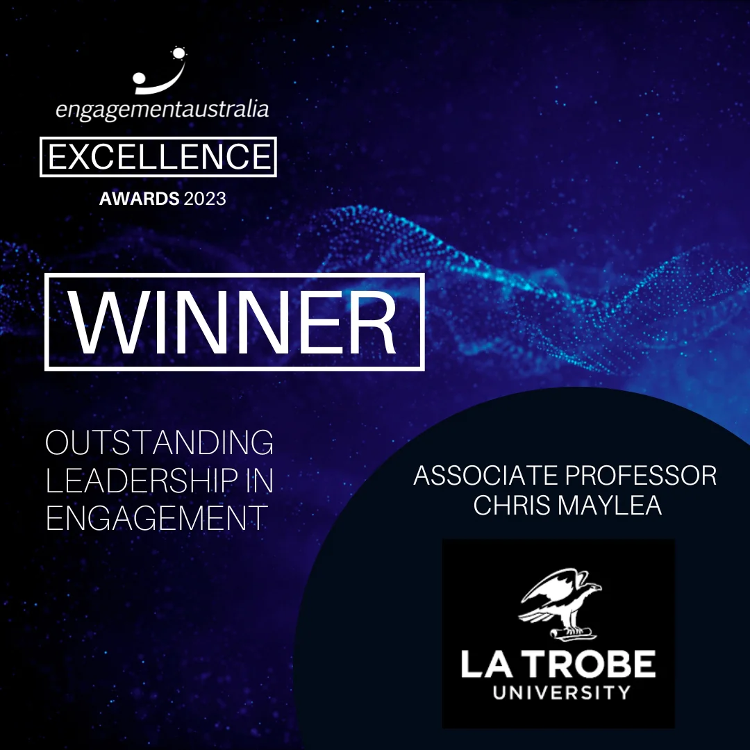 Excellence Awards 2023 - Outstanding Leadership in Engagment Dr Chris Maylea on Vimeo