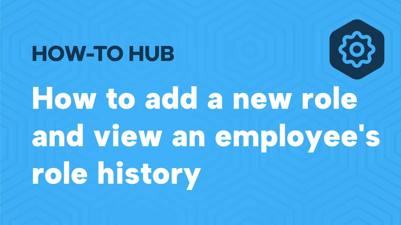 How to add a new role and view an employee's role history on Vimeo