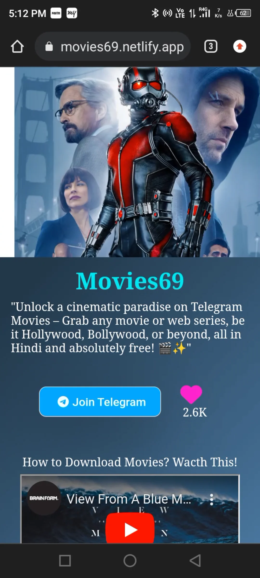 How to downlaod Telegram movies