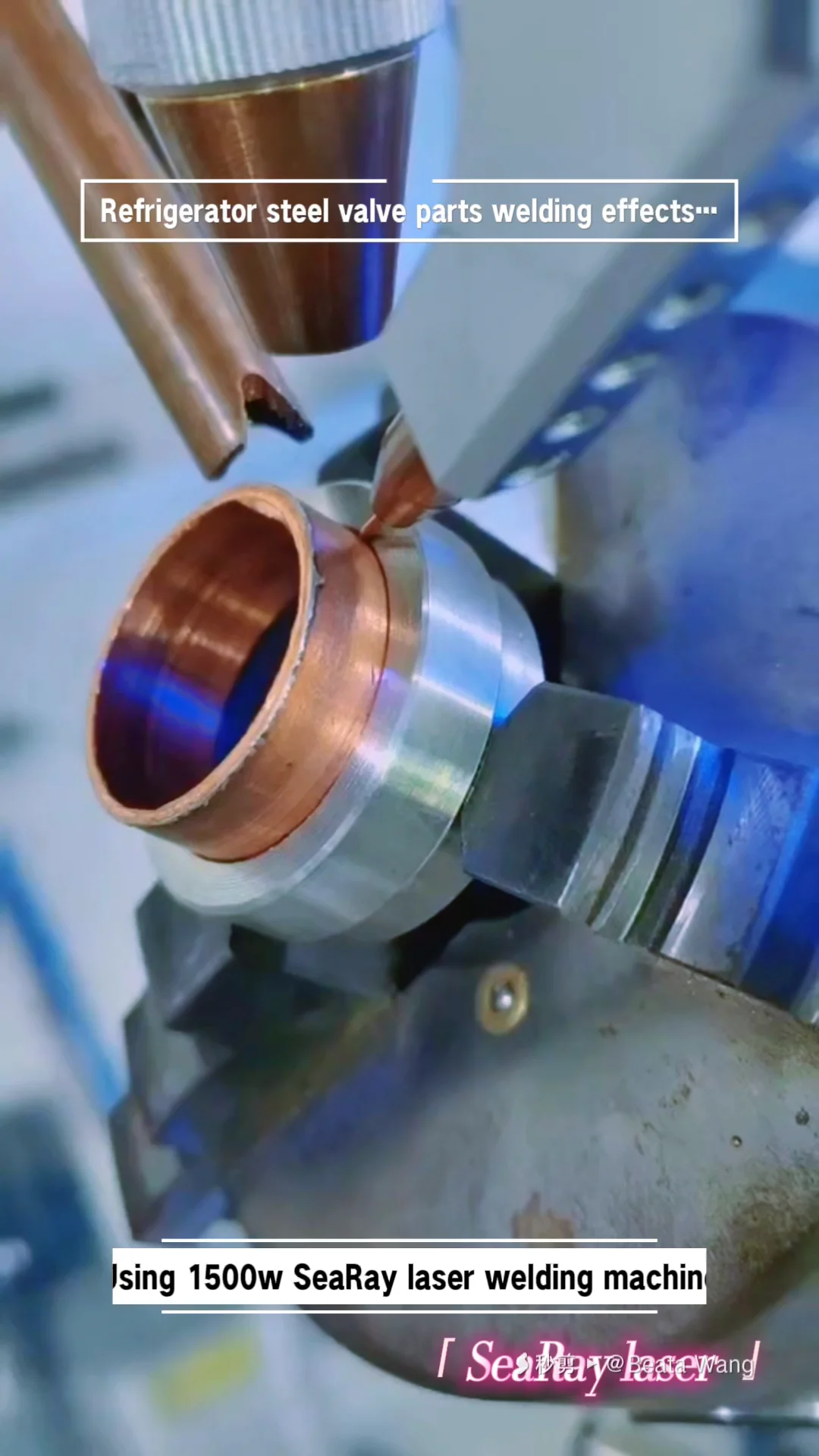 Metal valve laser welding effects on Vimeo