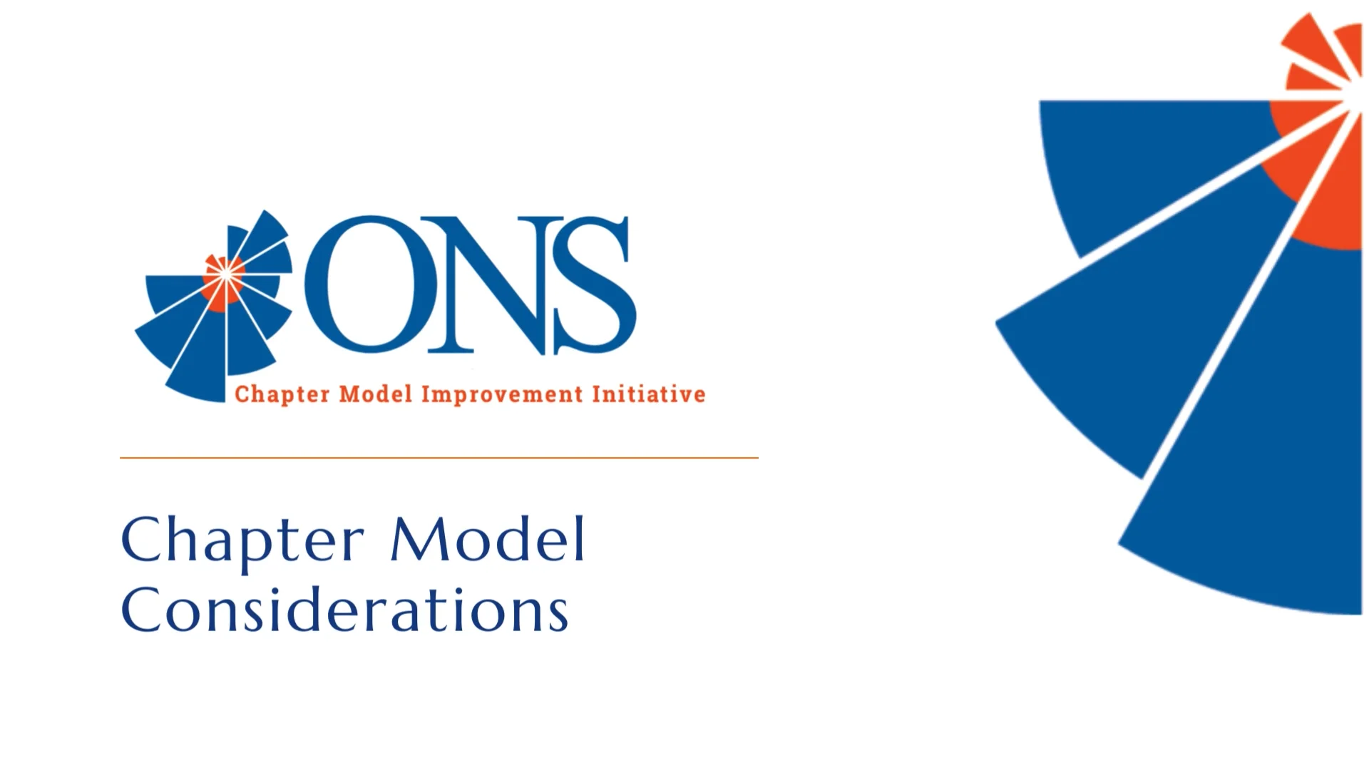 ONS Chapter Model Improvement Initiative on Vimeo