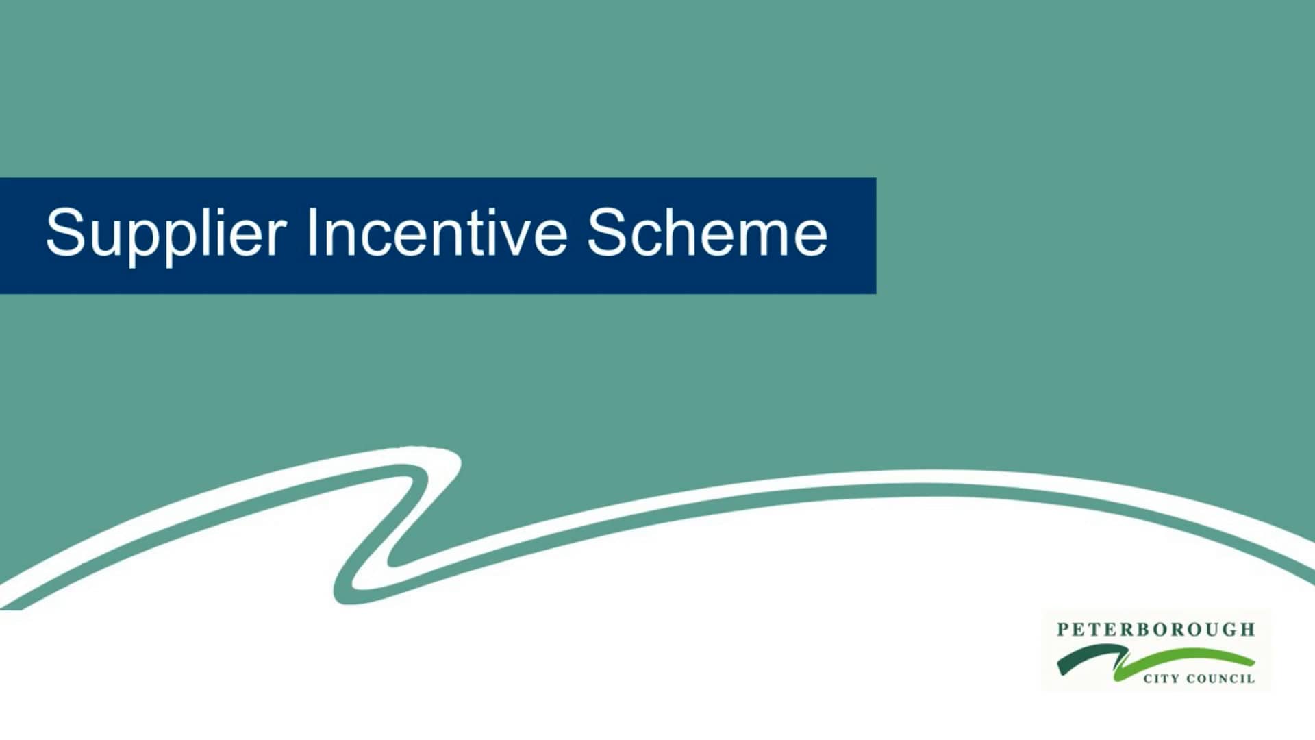 Peterborough City Council – Supplier Incentive Scheme on Vimeo