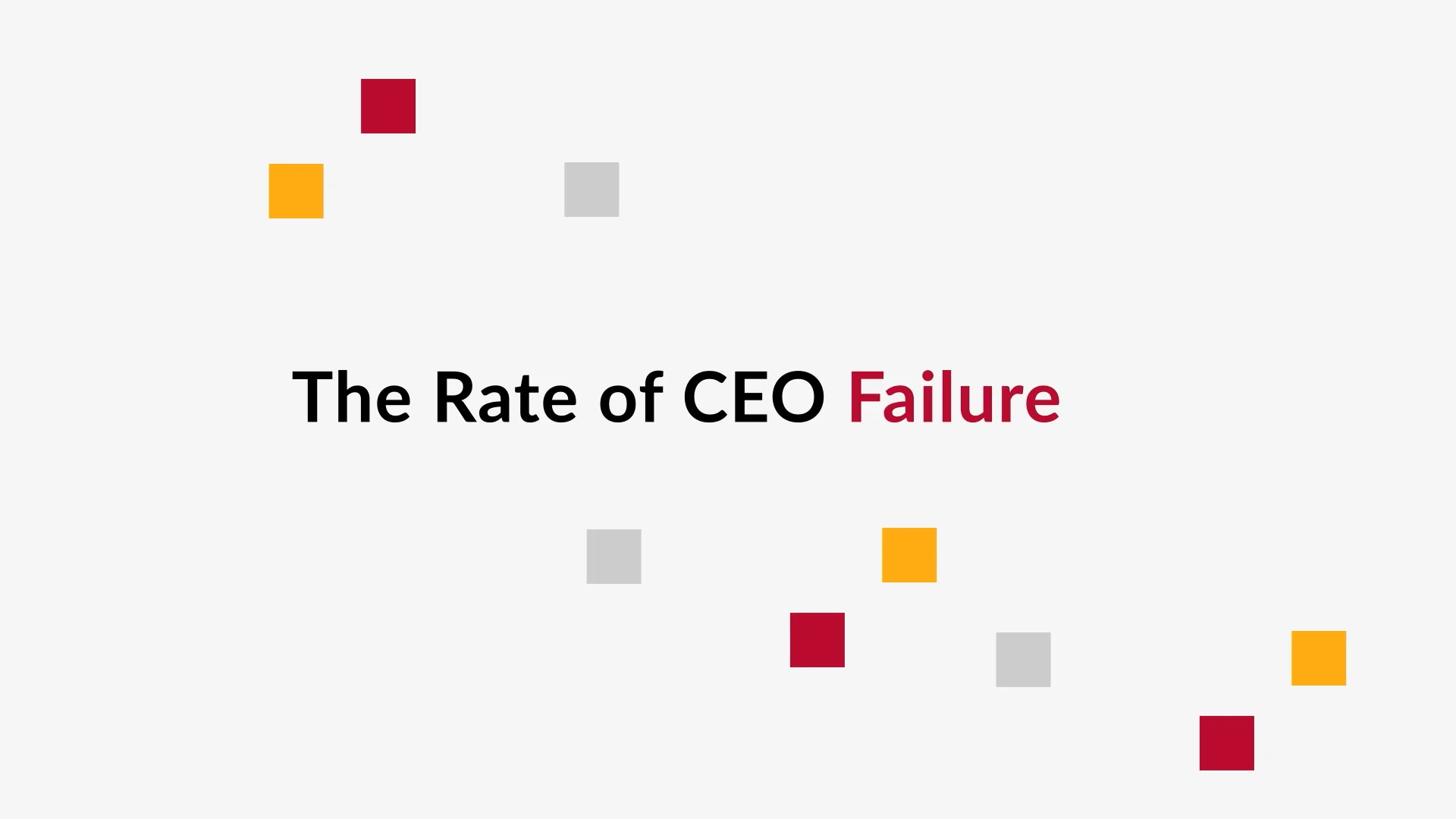 CEO•WORKS CEO FAILURE RATE v1 on Vimeo