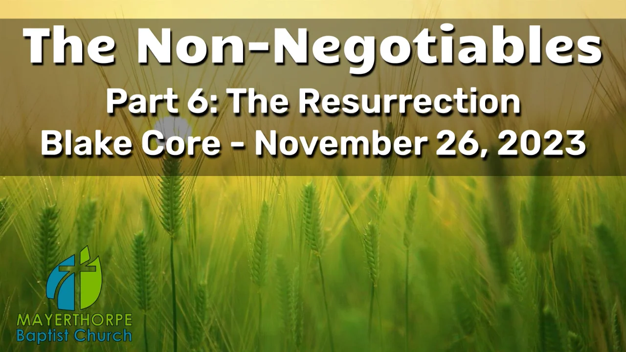 The Non-Negotiables: The Resurrection - Blake Core on Vimeo