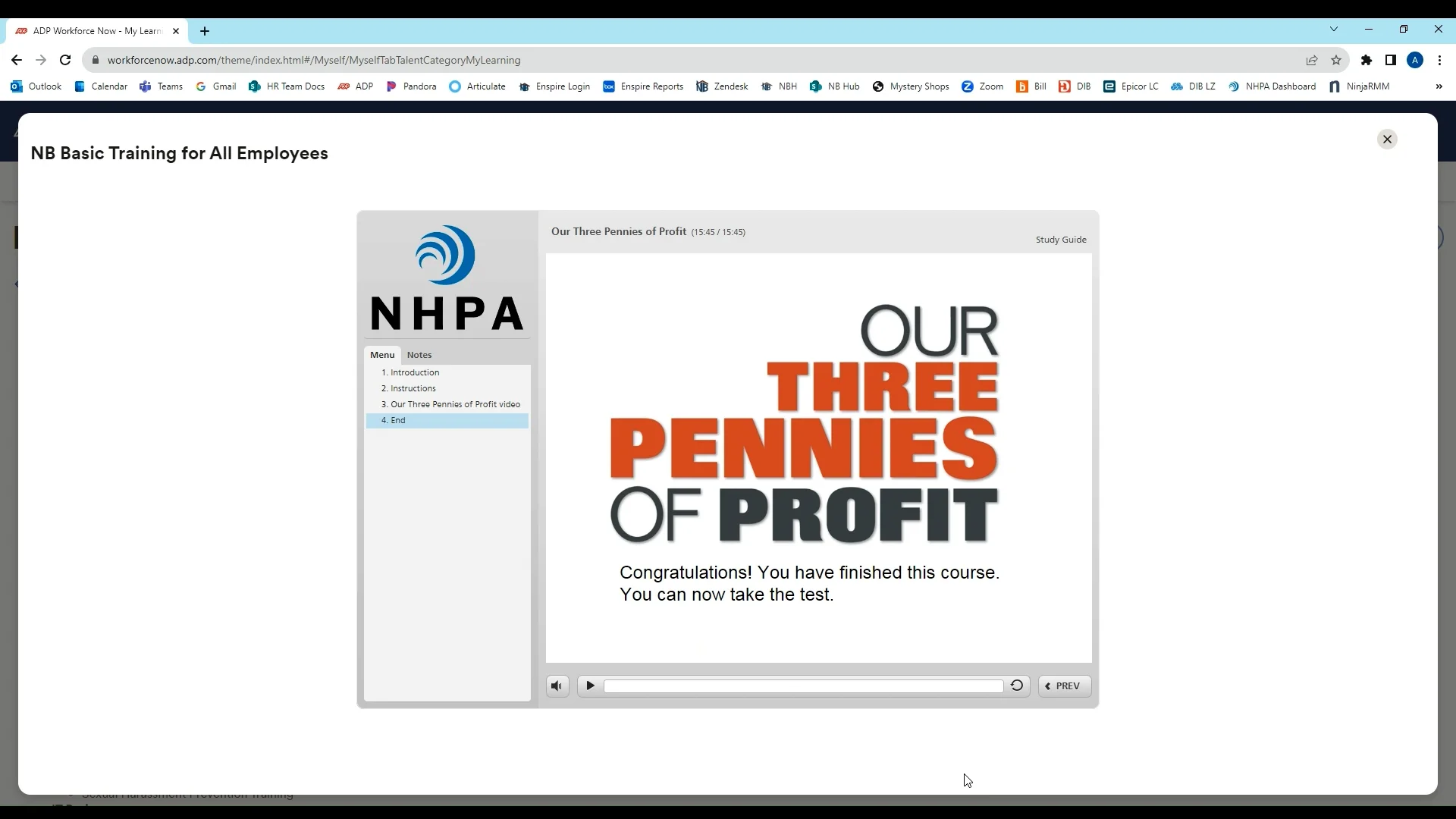 Tips for completing the Our 3 Pennies of Profit course