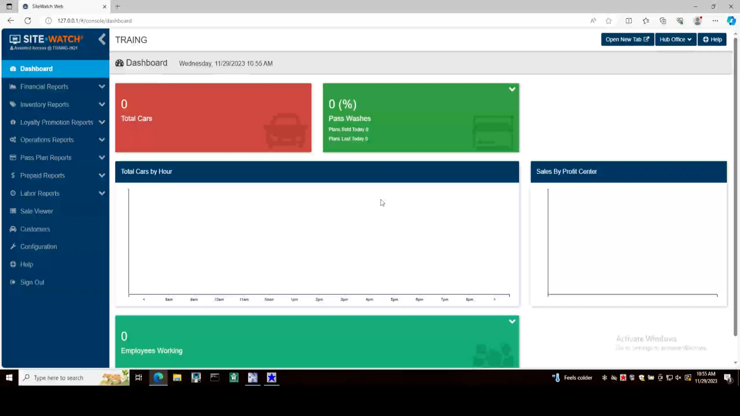 Adding an Employee in SiteWatch Web