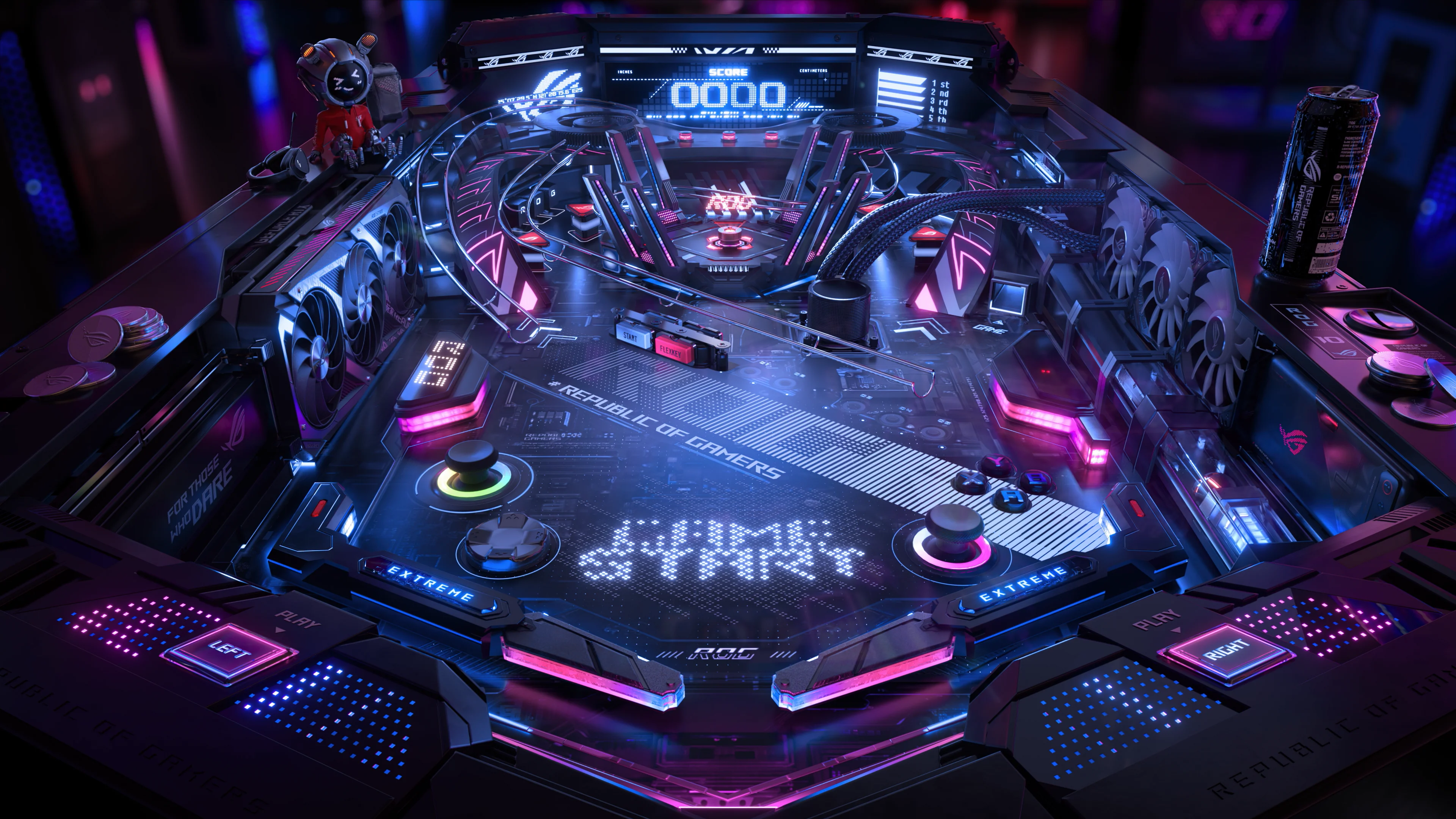 ROG Wallpaper Design｜Pinball Game