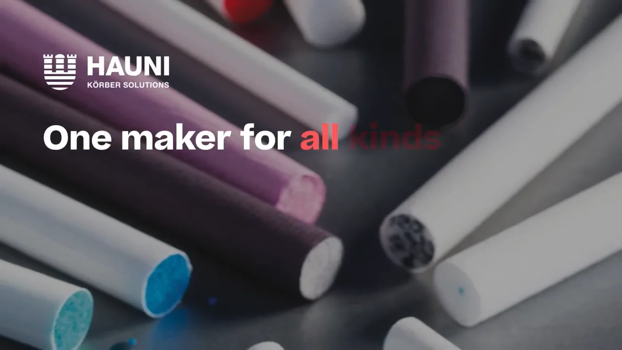 One maker for all kinds of acetate filters / Teaser [Hauni video]