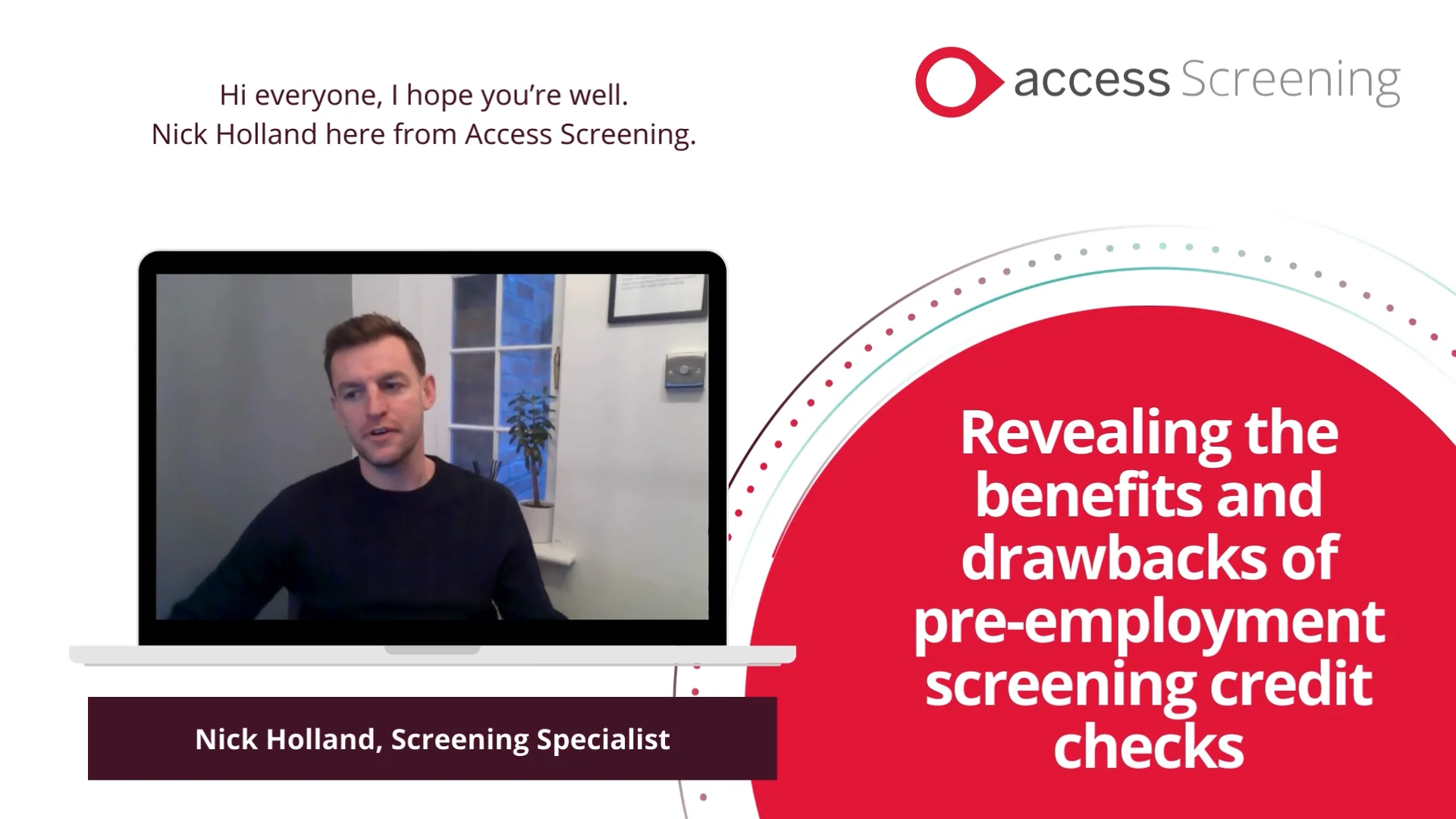 Revealing the benefits and drawbacks of pre-employment screening credit checks on Vimeo