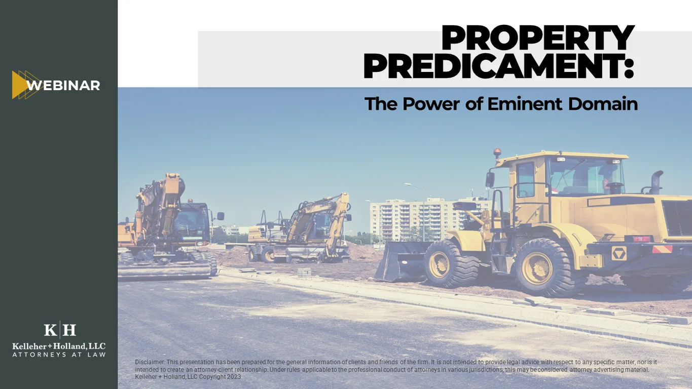 WEBINAR: Property Predicament: The Power of Eminent Domain on Vimeo