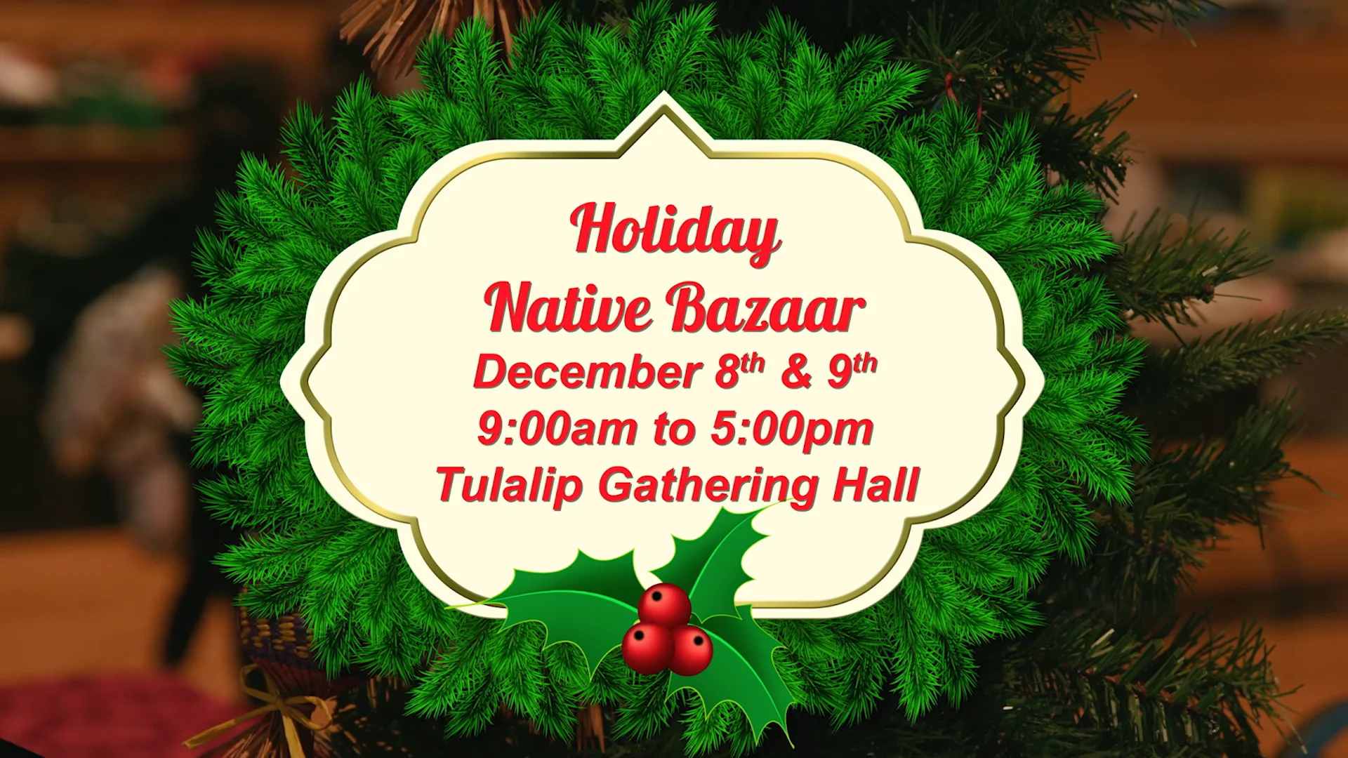 Holiday Native Bazaar 2023 on Vimeo