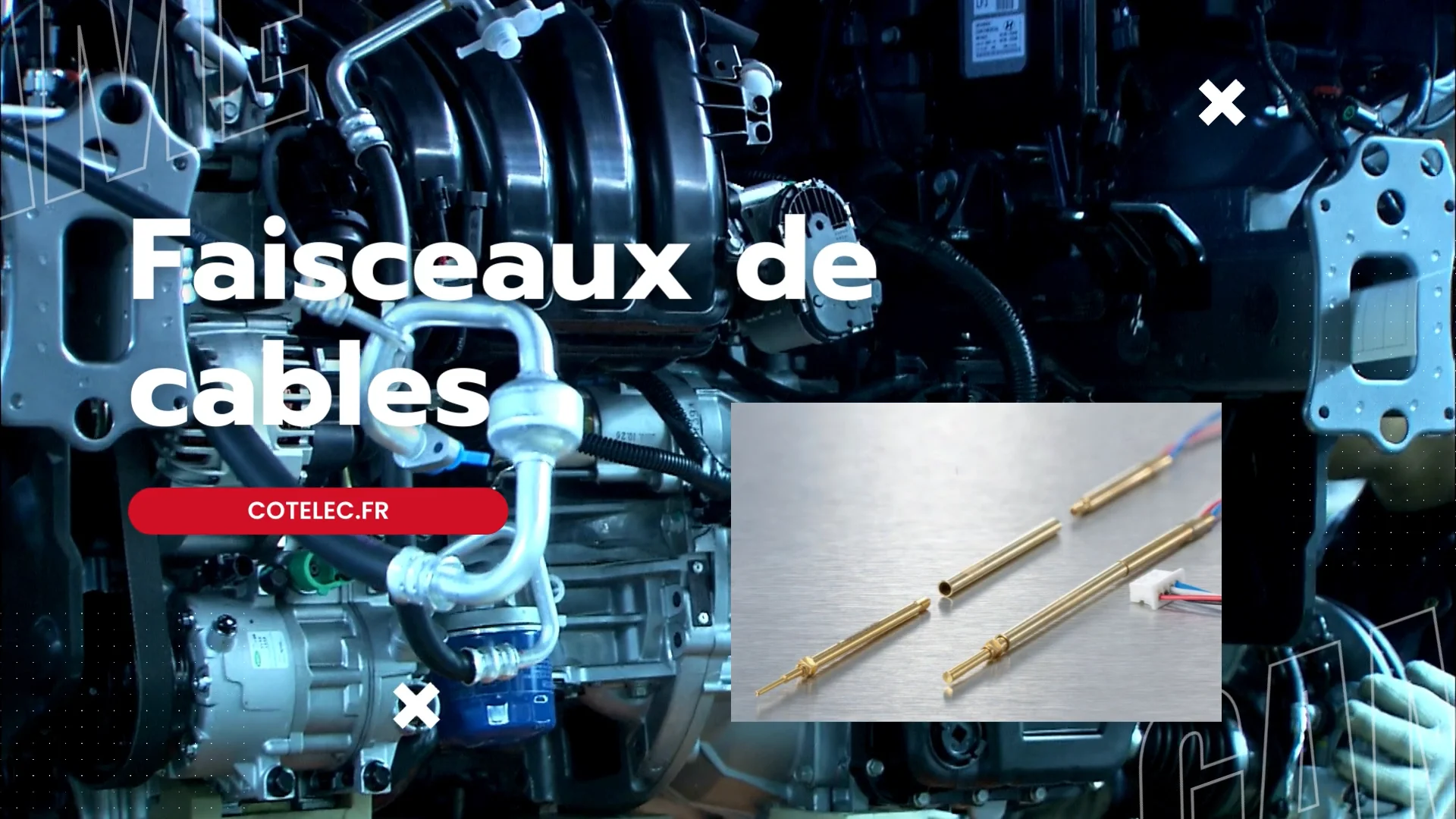 Le test des faisceaux de câbles dans l'industrie automobile. Pointes de ...