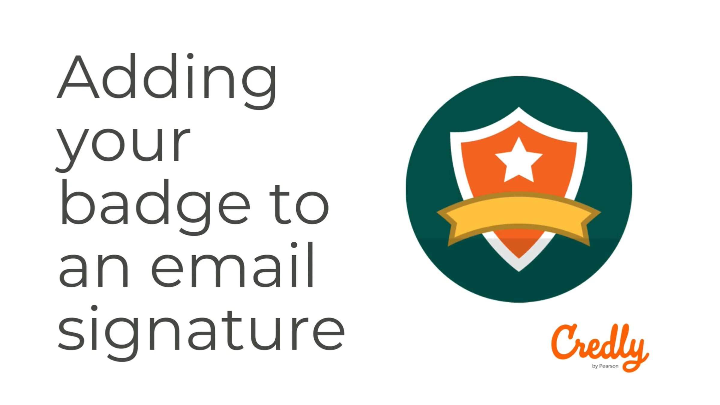 Adding your badge to an email signature