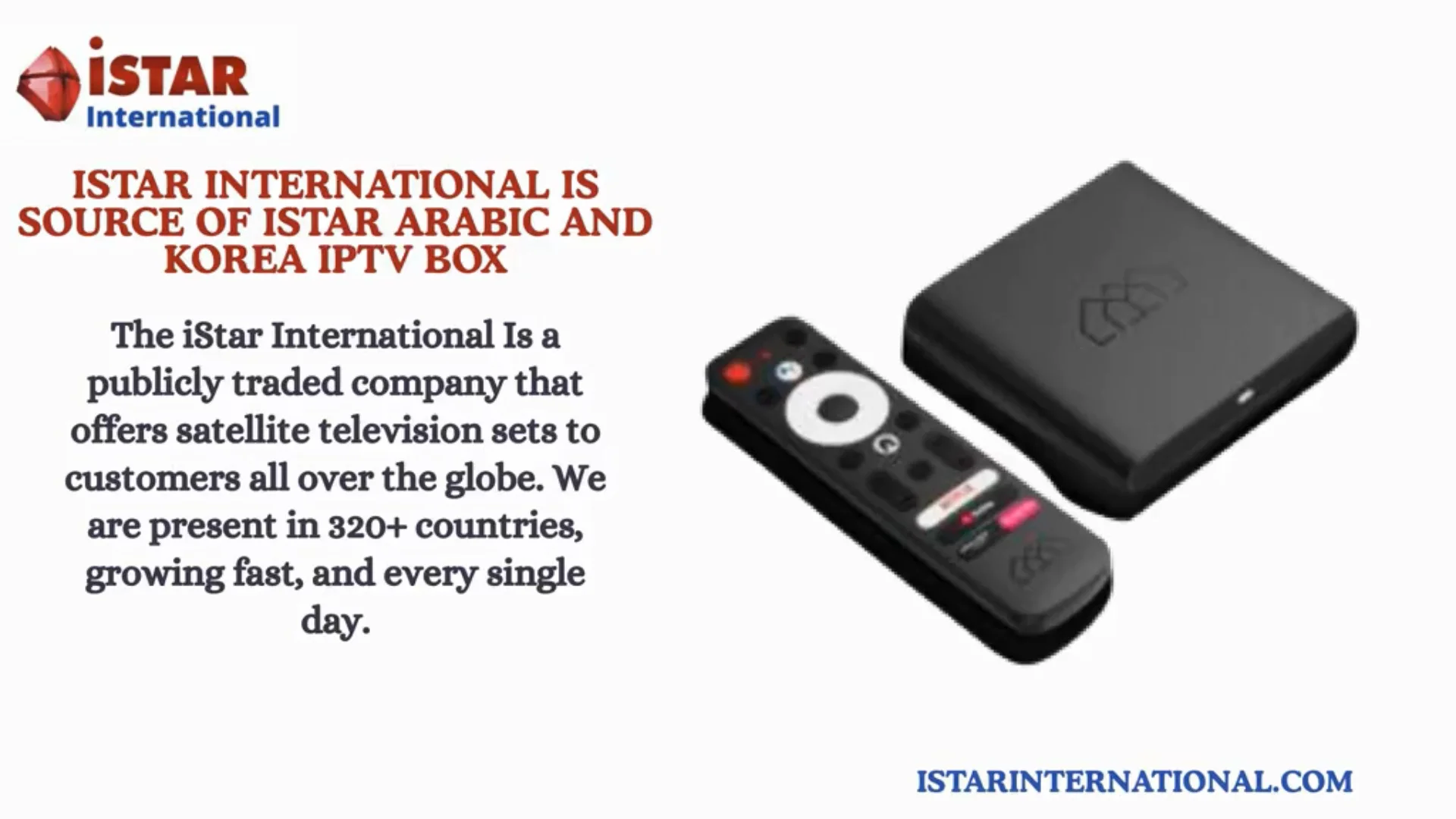 iStar International Is Source of iStar Arabic and Korea IPTV Box on Vimeo