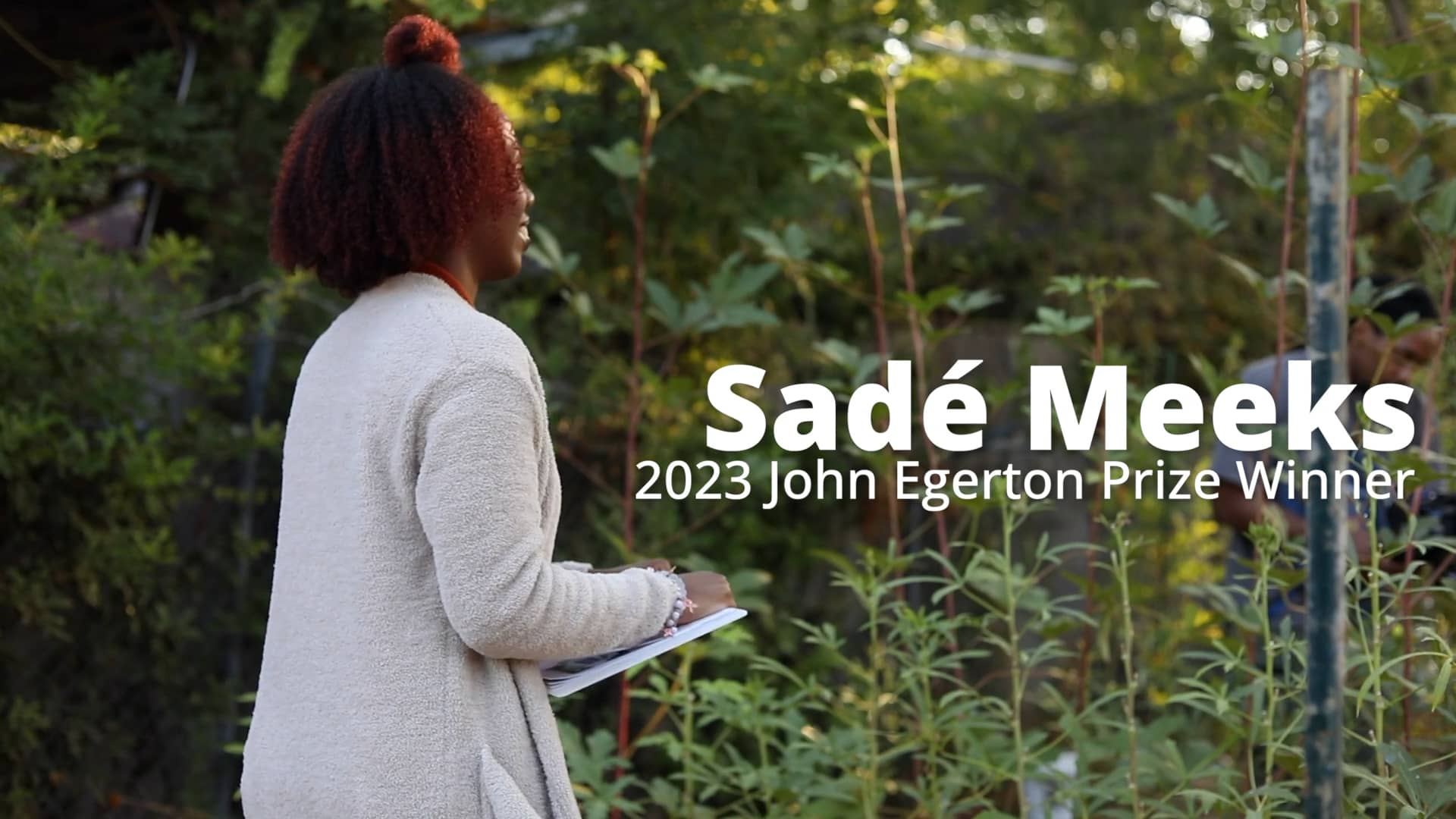 Sadé Meeks Egerton Award on Vimeo