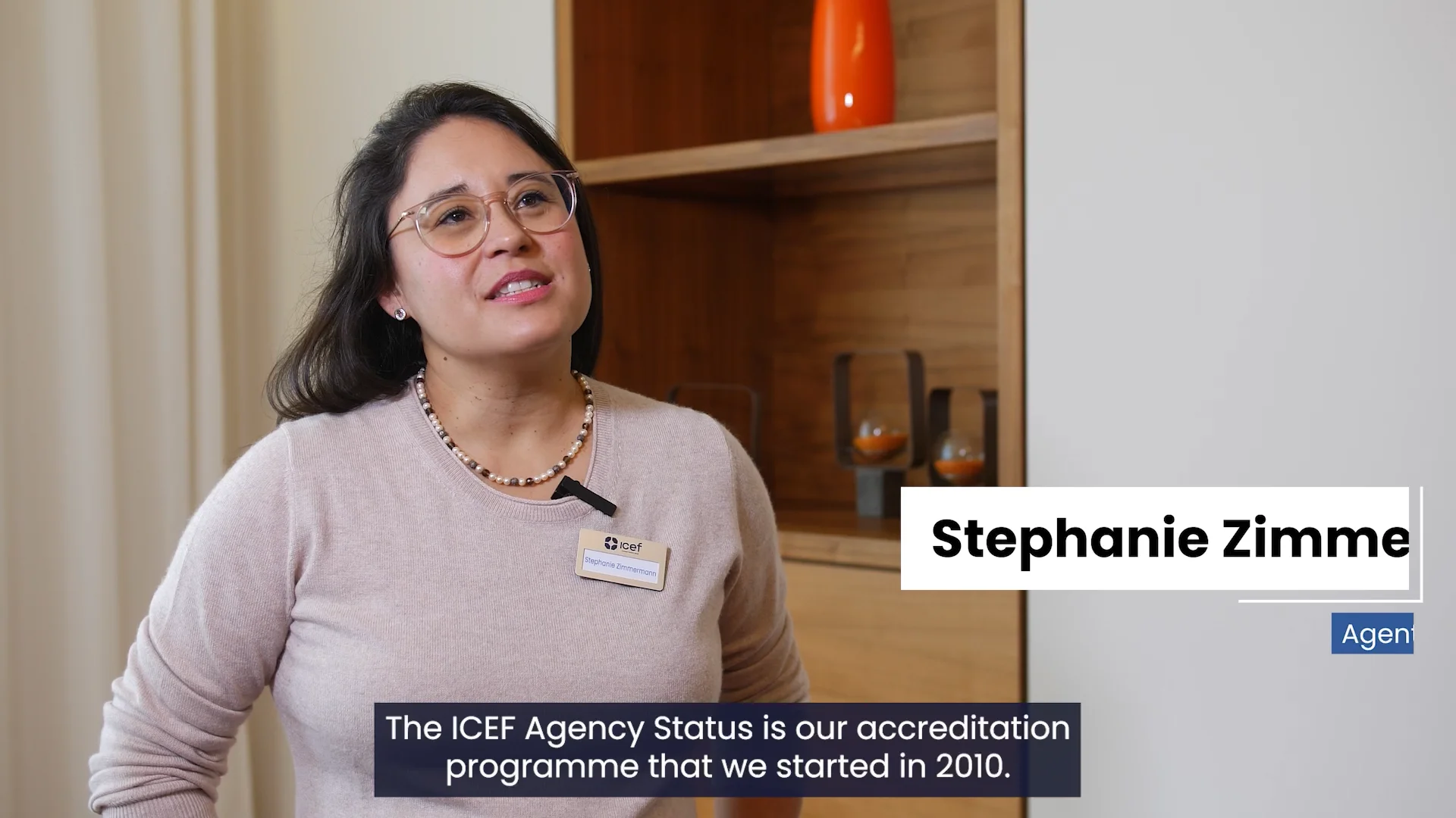 ICEF Agency Status - interview with Stephanie Zimmermann on Vimeo