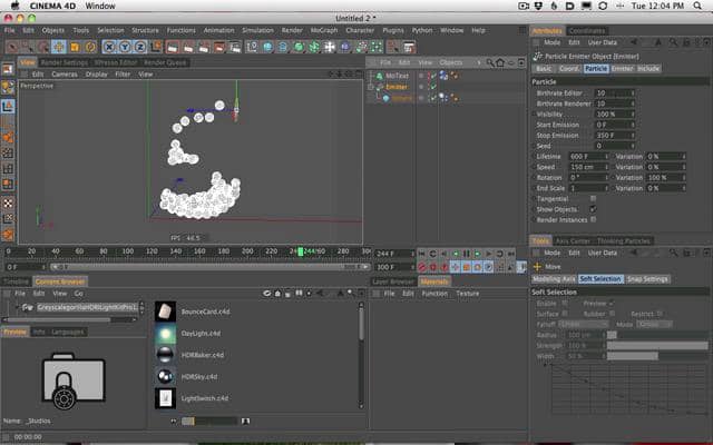 How To Use Dynamics, Particle Emitters, and Different Camera Angles in Cinema 4D on Vimeo