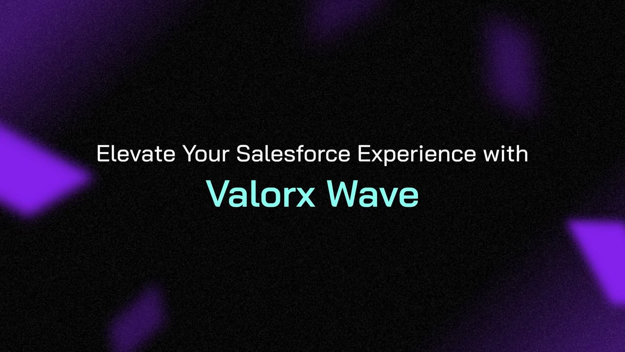 Google Sheets Experience for Salesforce - Valorx Wave
