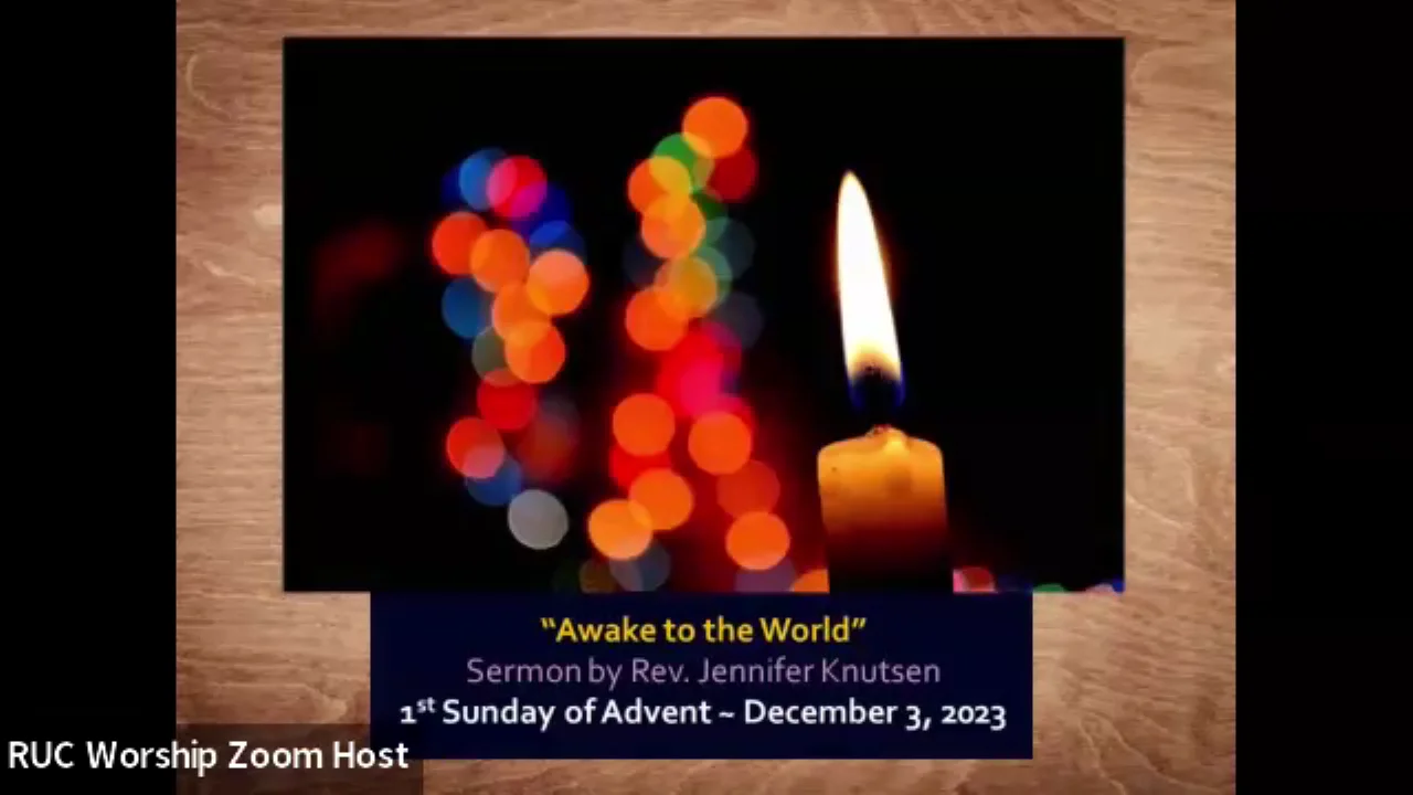 Sermon-By Rev. Jennifer Knutsen, Dec. 3, 2023