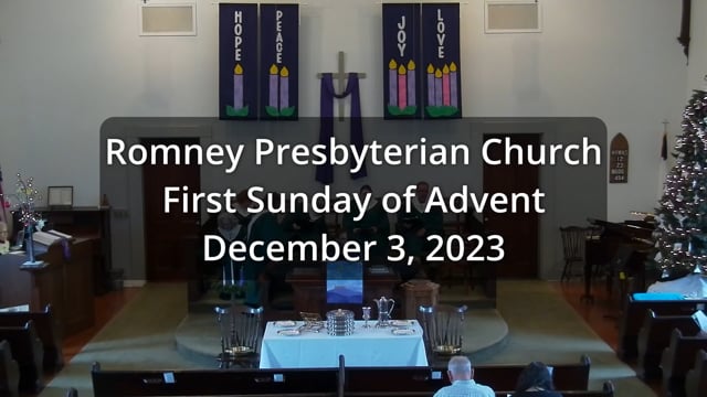 Romney Presbyterian Church – Come in to be Filled, Go out to Serve!