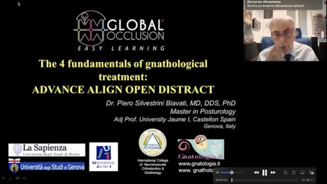 Webinar on gnathological problems, functional changes in TMJ
