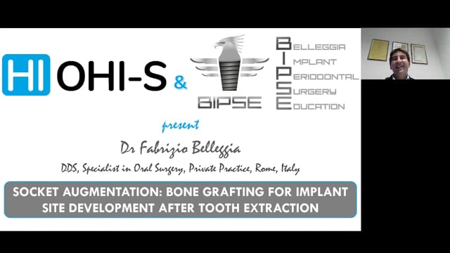 Socket augmentation and preservation, bone grafting: webinar