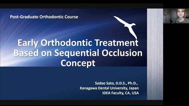 Webinar on early orthodontic treatment, occlusion concept