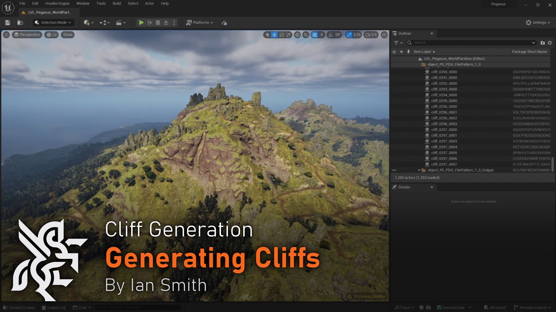 Project Pegasus | Cliff Generation 3 | Generating Cliffs