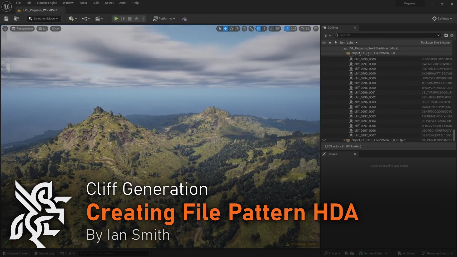 Project Pegasus | Cliff Generation 10 | Creating File Pattern HDA on Vimeo