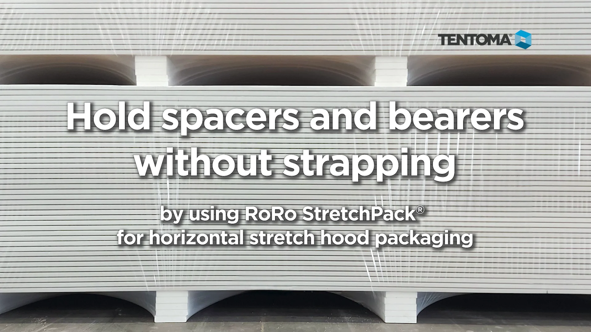 Packaging machine to hold spacers and bearers without strapping on Vimeo