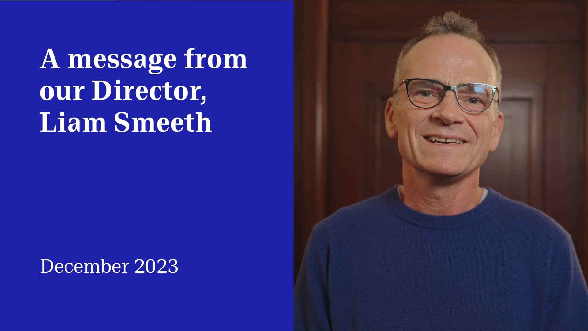 A message from our Director, December 2023 on Vimeo