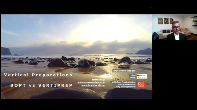 Vertical preparation, BOPT, provisional crowns, webinar